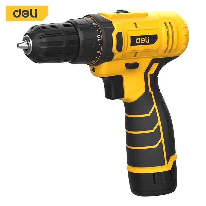 Jual Mesin Bor Cordless DELI 12V | Bor Tangan Baterai 12 Volt bor kayu ...