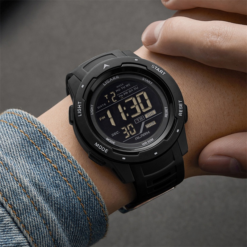Jual LICARR Jam Tangan Pria Merek Olahraga Digital Anti Air Santai ...