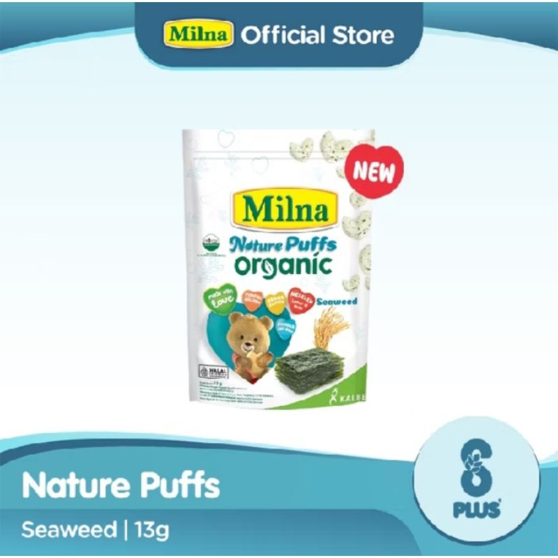 Jual Milna Nature Puff Organic Rumput Laut / Seaweed 13g / Banana ...