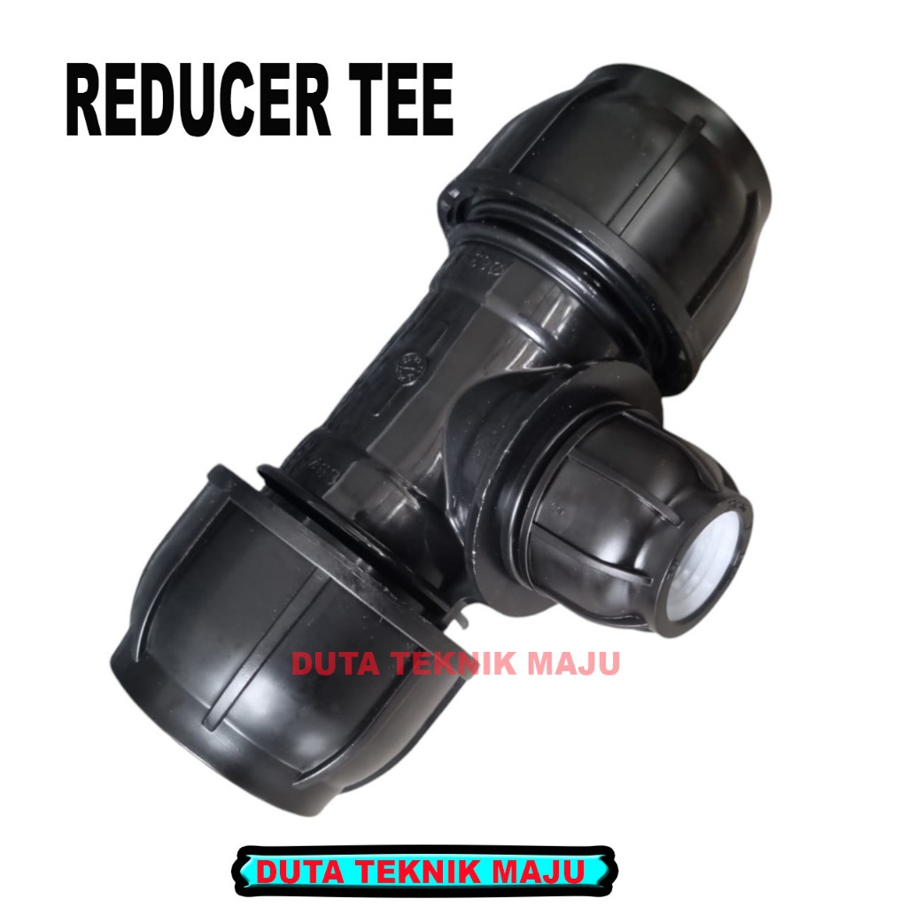 Jual Fitting HDPE Tee Reducer compress 63mm x 32mm X 63mm / Reducer Tee 2 inch x 1 inch x 2 inch ...