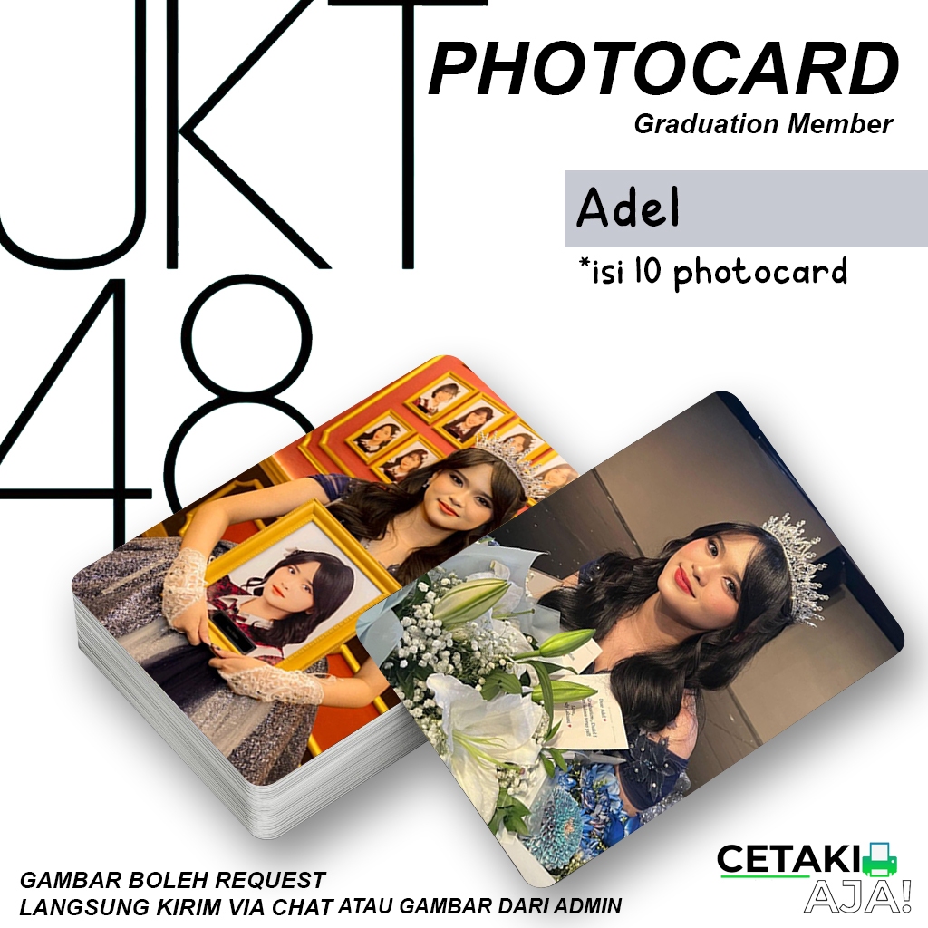 Jual Photocard 2R 10 PCS JKT48 TEMA GRADUATION 1 SISI ARTPAPER PHOTO GLOSSY - 1 PACK ISI 10 PCS ...