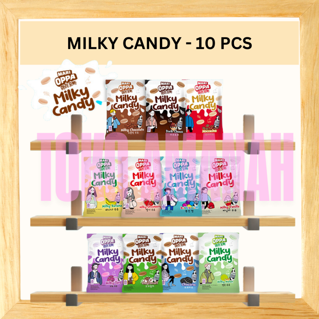 Jual MariOppa Milky Candy - Permen Rasa Susu Buah renteng | Shopee ...