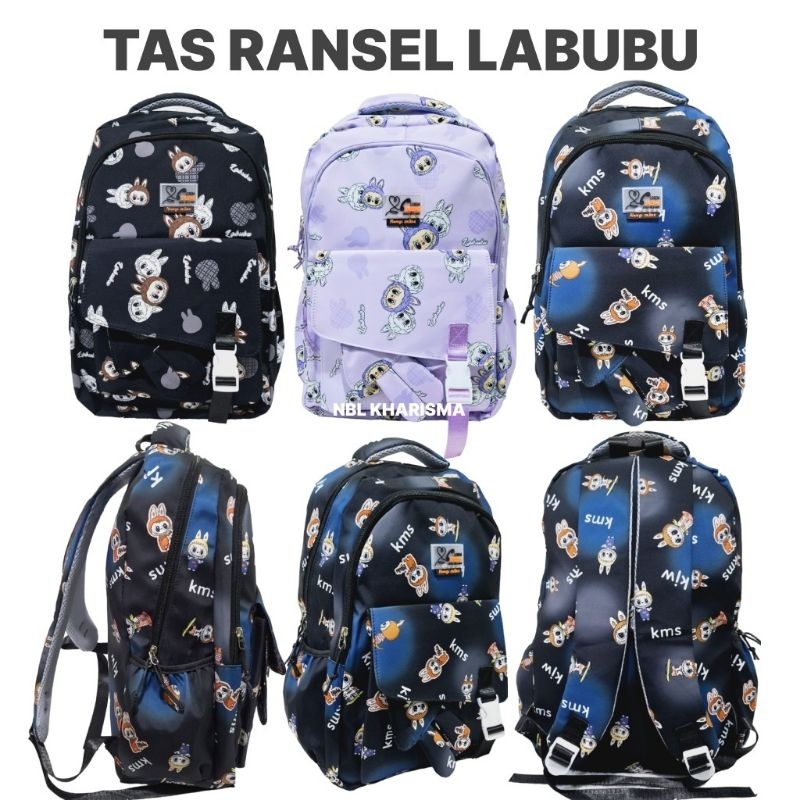 Jual TAS RANSEL LABUBU ANAK PEREMPUAN SD REMAJA TAS SEKOLAH LABUBU | Shopee Indonesia