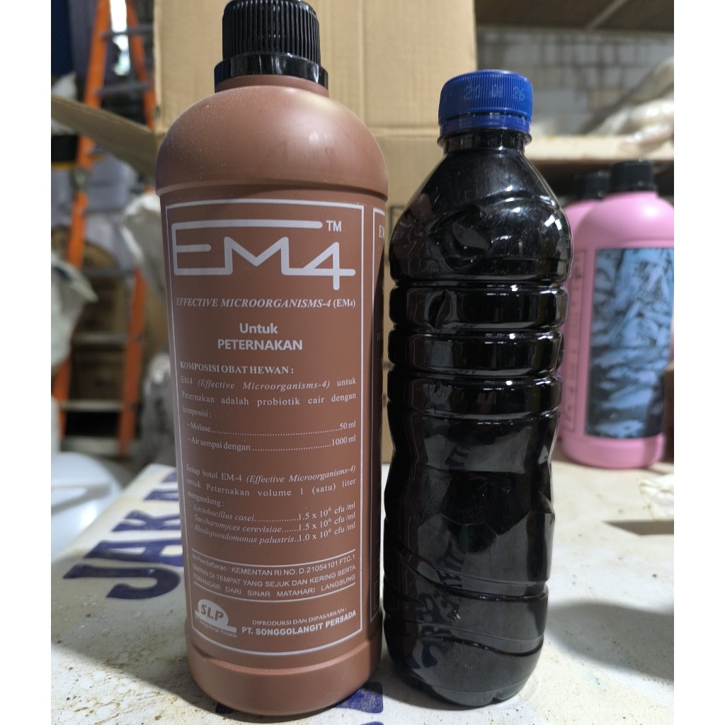 Jual em4 perternakan ternak 1 liter dan molase 600ml satu paket untuk ...
