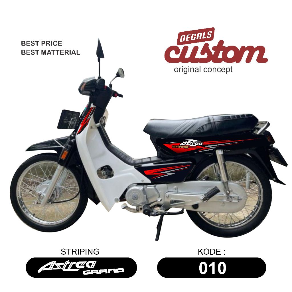 Jual stiker body motor honda astrea grand legenda striping variasi ...