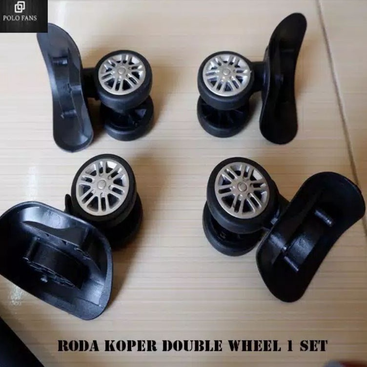 Jual Roda Koper Double W Kanan Kiri Cocok Uk Koper 16 18 2 24 28 Inch ...