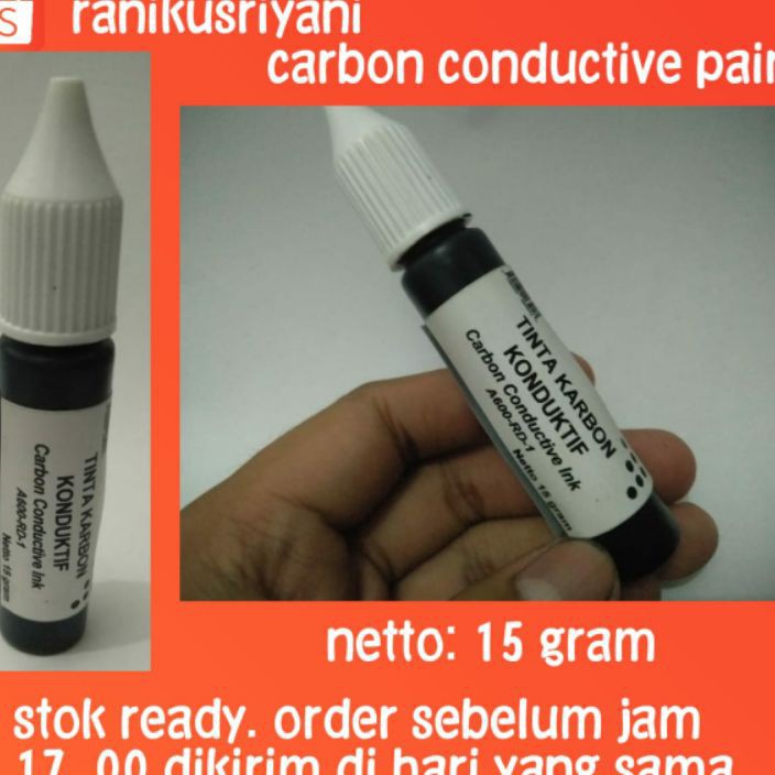 Jual COBAIN YUK Carbon Conductive Paint 15 gram pena Ink Tinta Lem ...