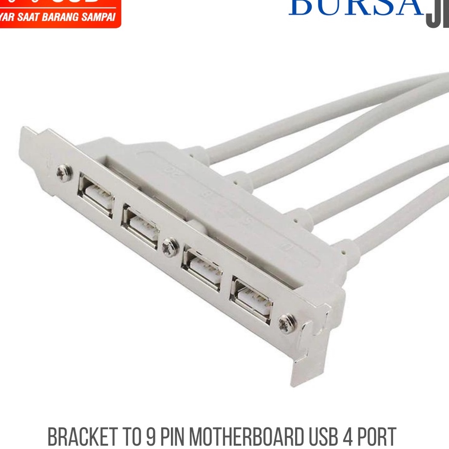 Jual Wow USB 2 TAMBAHAN 4 PORT UNTUK CASING BELAKANG PC MOUNT PANEL ...