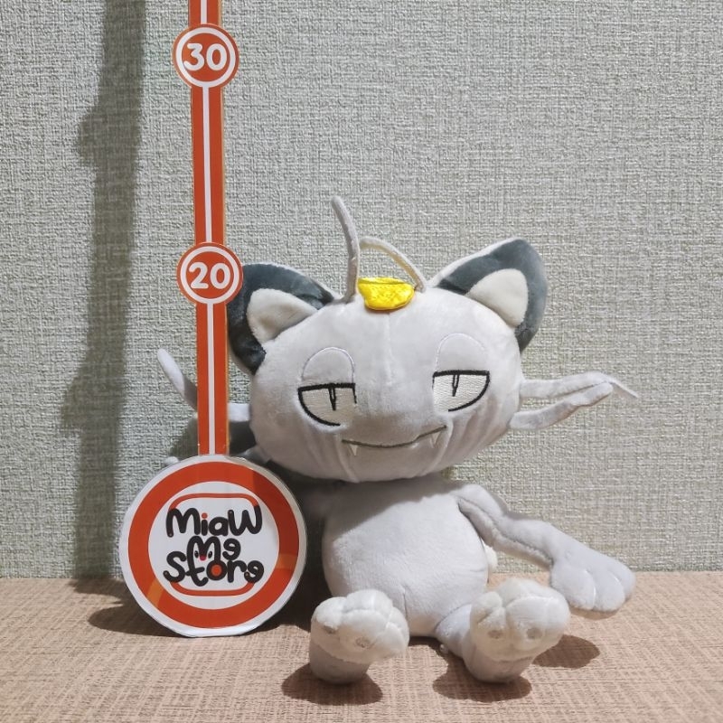 Jual Boneka Pokemon Meowth Alolan Kucing Original Pokemon Center Plush ...