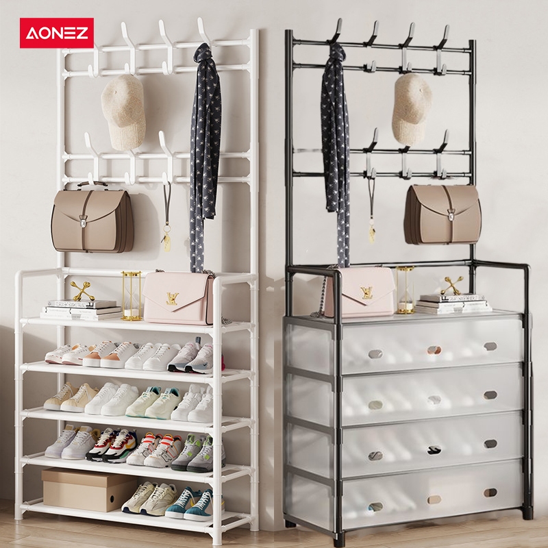 Jual AONEZ Rak Sepatu Anti Debu Serbaguna Rak Sepatu Aesthetic Tertutup ...