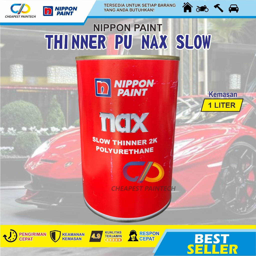 Jual Thiner Nippon Paint Nax Superio Slow Dry - 1L | Shopee Indonesia