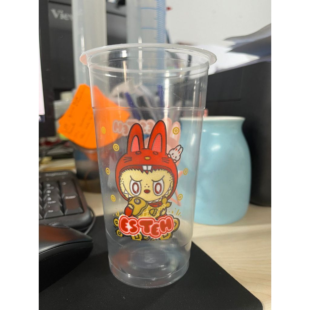 Jual CUP FLAT 22 OZ 8GR ES TEH SOLO / GELAS LABUBU ES TEH | Shopee ...