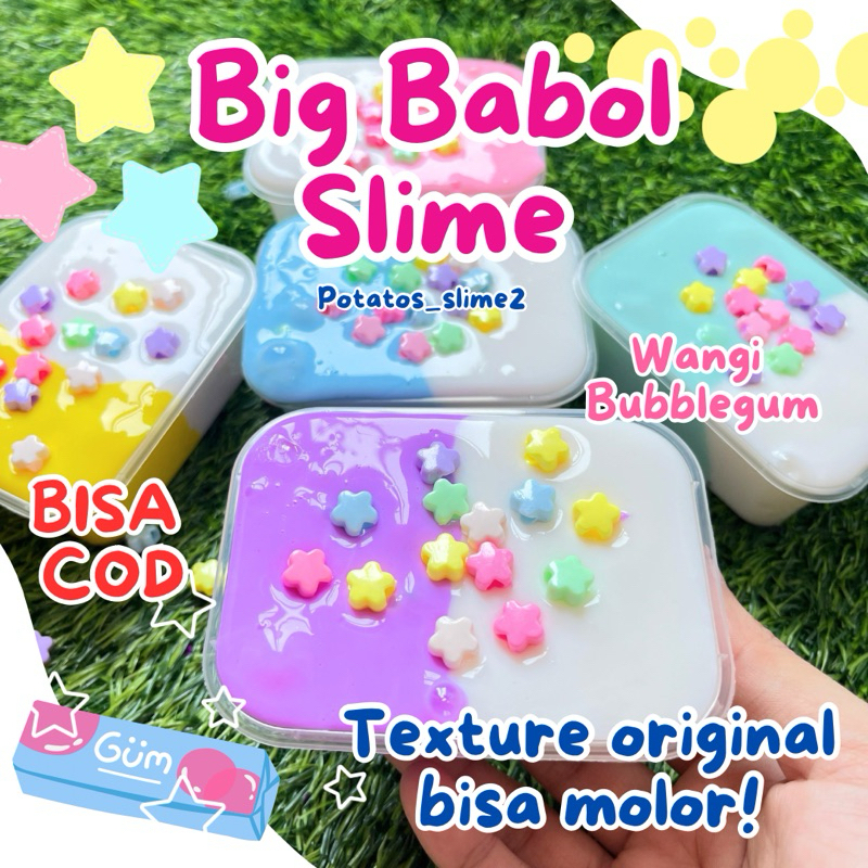 Jual Big Bobal Slime Texture Original 200ml Wangi Bubblegum Potatos ...