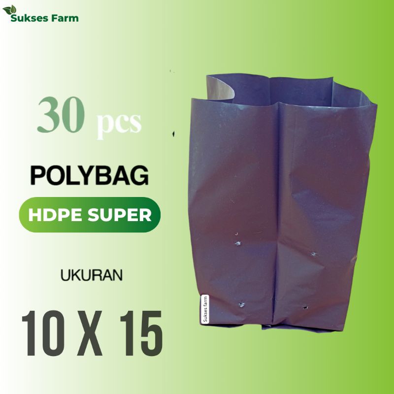 Jual 30 Pcs/Lembar Polybag Tanaman 10x15 Plastik Polibag Tebal Awet ...