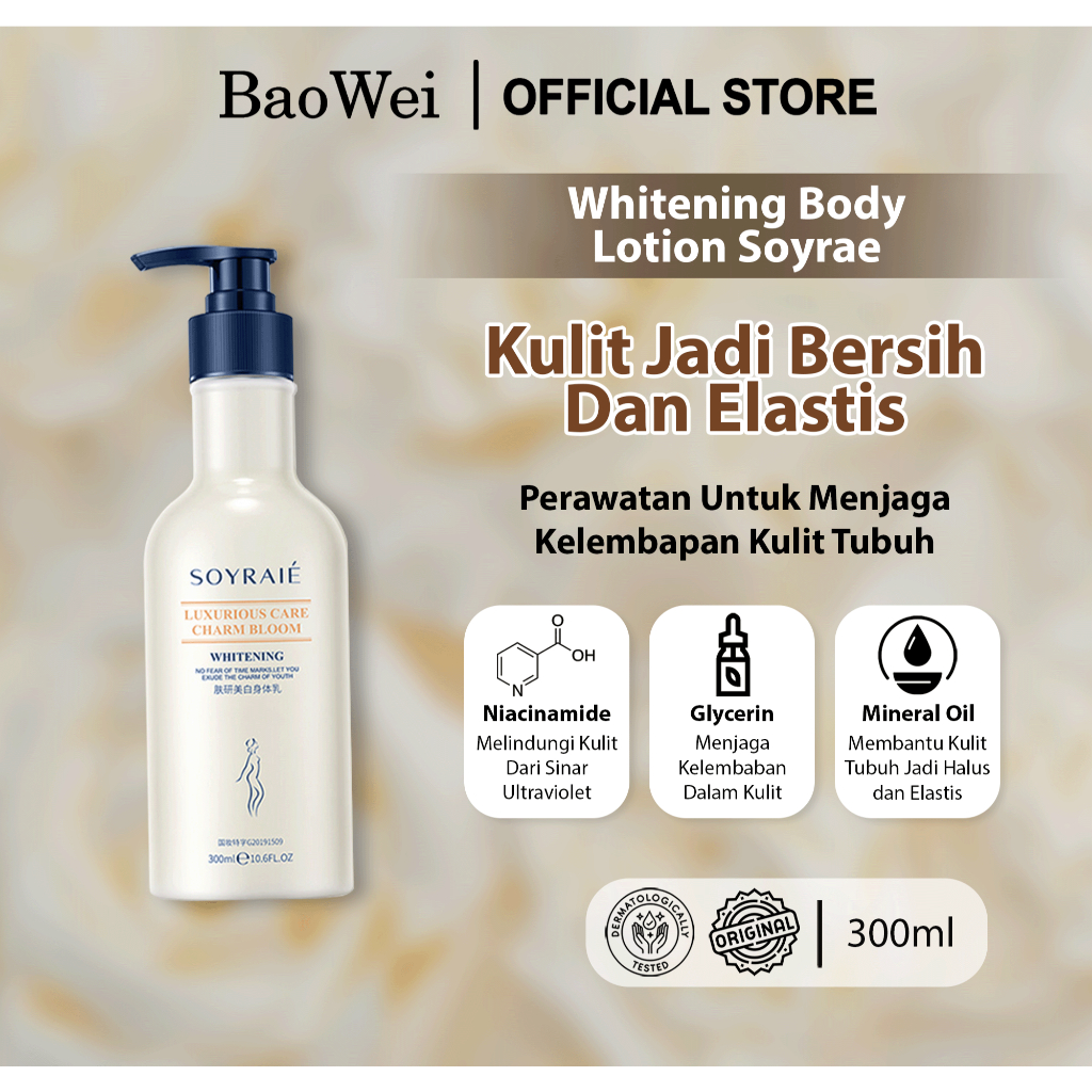 Jual 【ORIGINAL】Whitening body lotion Pemutih badan Brightening body ...