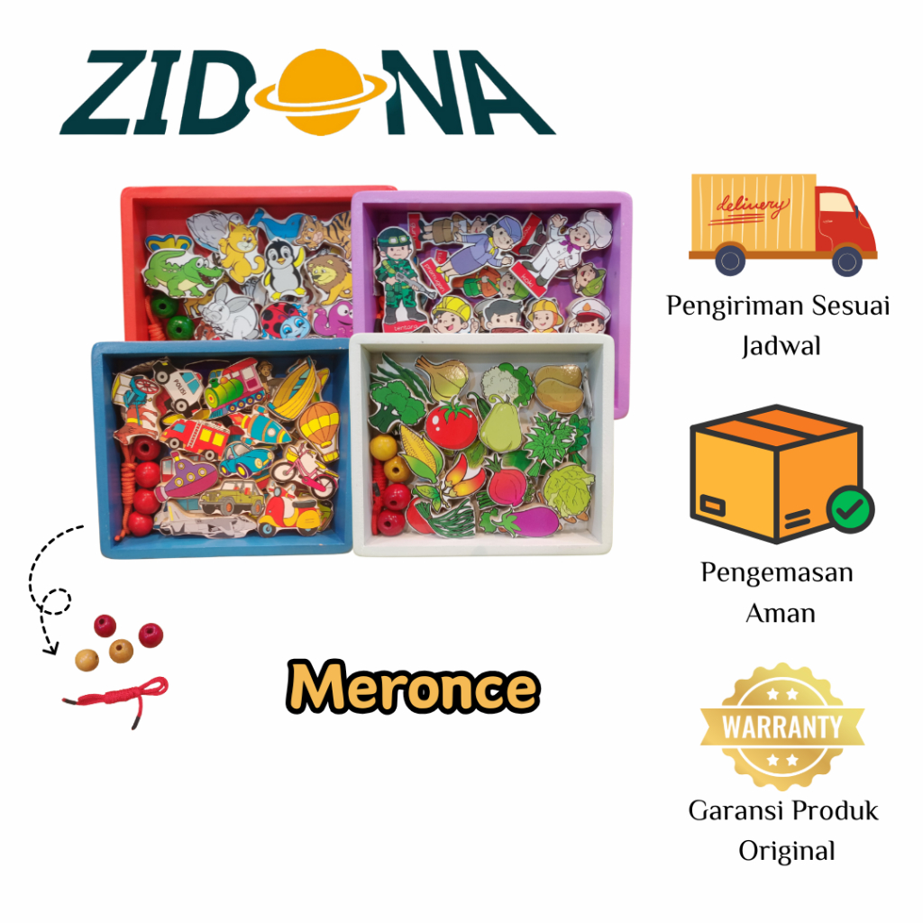 Jual Alat Main Meronce (Manik, Tali) Hewan, Profesi, Transportasi, dan ...