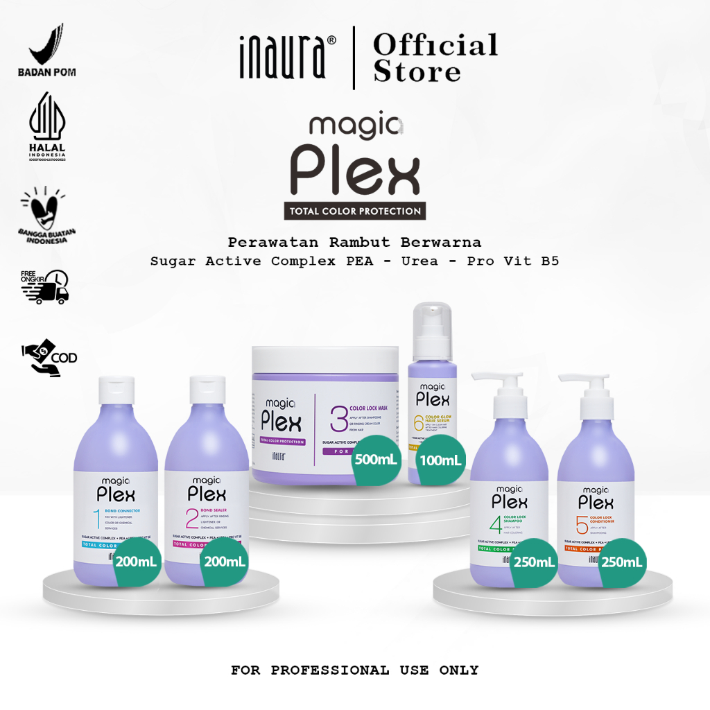 Jual INAURA MAGIA PLEX SERIES (PERAWATAN RAMBUT BERWARNA ) | Shopee ...