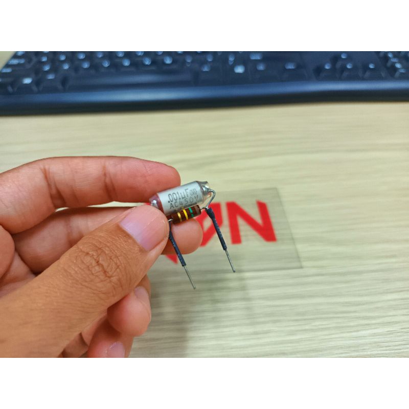 Jual Treble bleed capacitor Paper in oil Matsushita Japan (rare) 1nF ...