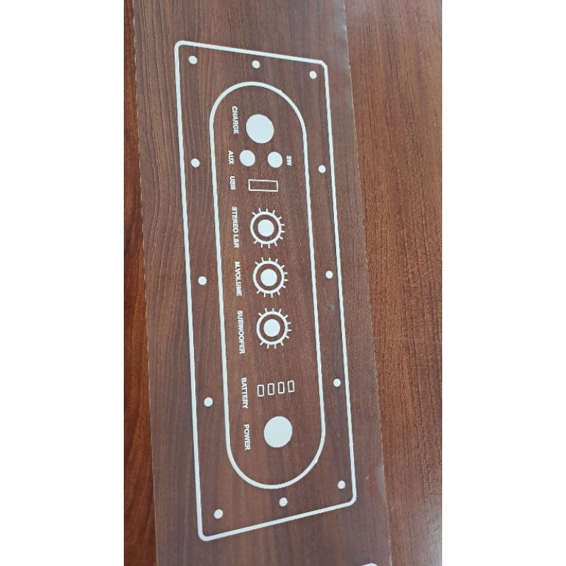Jual Panel Kontrol Amplifier DIY ( STIKER) | Shopee Indonesia
