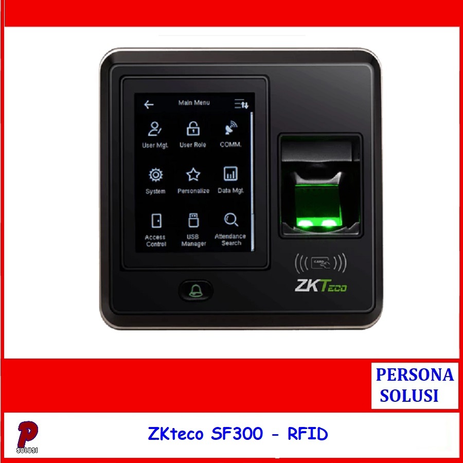 Jual Mesin Absensi Fingerprint & Akes Kontrol Zkteco SF300 RFID - Garansi resmi 1 Tahun | Shopee ...