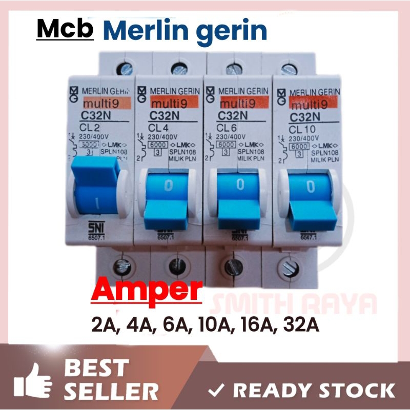 Jual MCB MERLIN GERIN 2A,4A,6A,10A,16A,32A | Shopee Indonesia