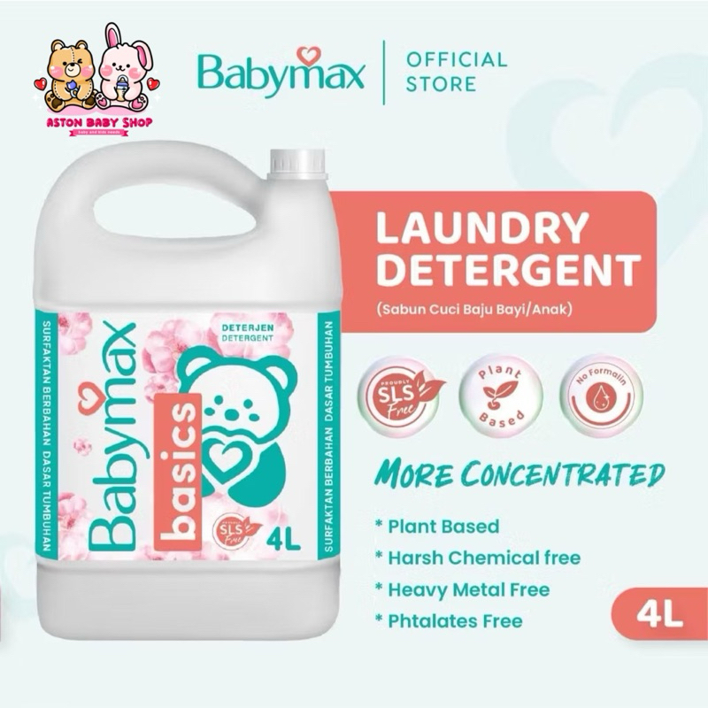 Jual Babymax Basics Detergent 4L / Babymax Detergent Refill 4000ml ...