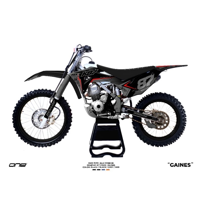 Jual Design One - Decal Sticker KLX GORDON "GAINES SERIES" // Decal ...