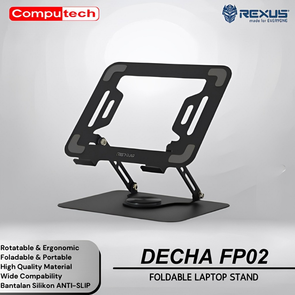 Jual Rexus Foldable Laptop Stand Holder DECHA FP02 - STAND HOLDER ...