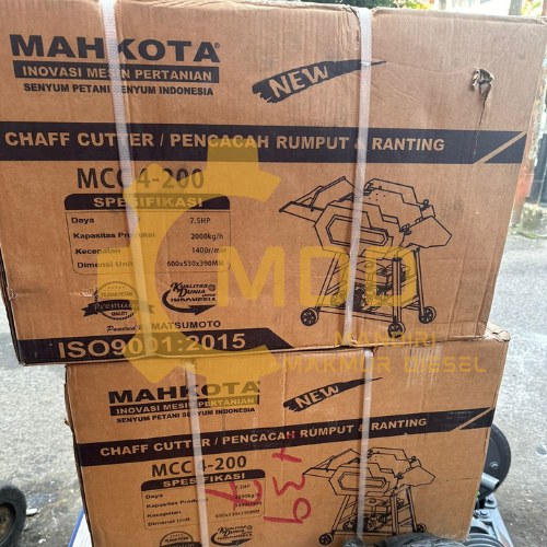Jual Mesin Pencacah Penghancur Ranting Rumput Batang MCC 4-200 MAHKOTA Kapasitas 400 KG TANPA ...