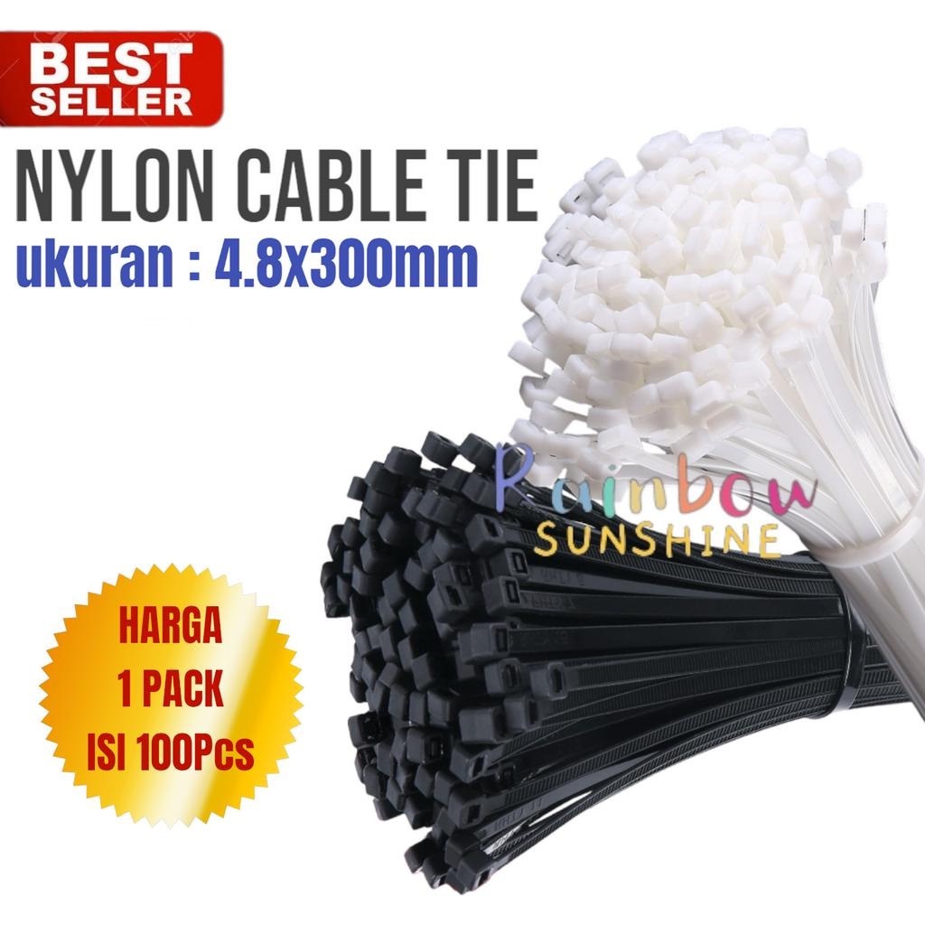 Jual Kabel Ties 4,8x300mm Cable Tie/Kabel Tie/Cable Ties Pengikat Kabel ...