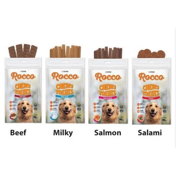 Jual Jual Rocco Chewy Treats All Varian Kemasan 70gr | Shopee Indonesia