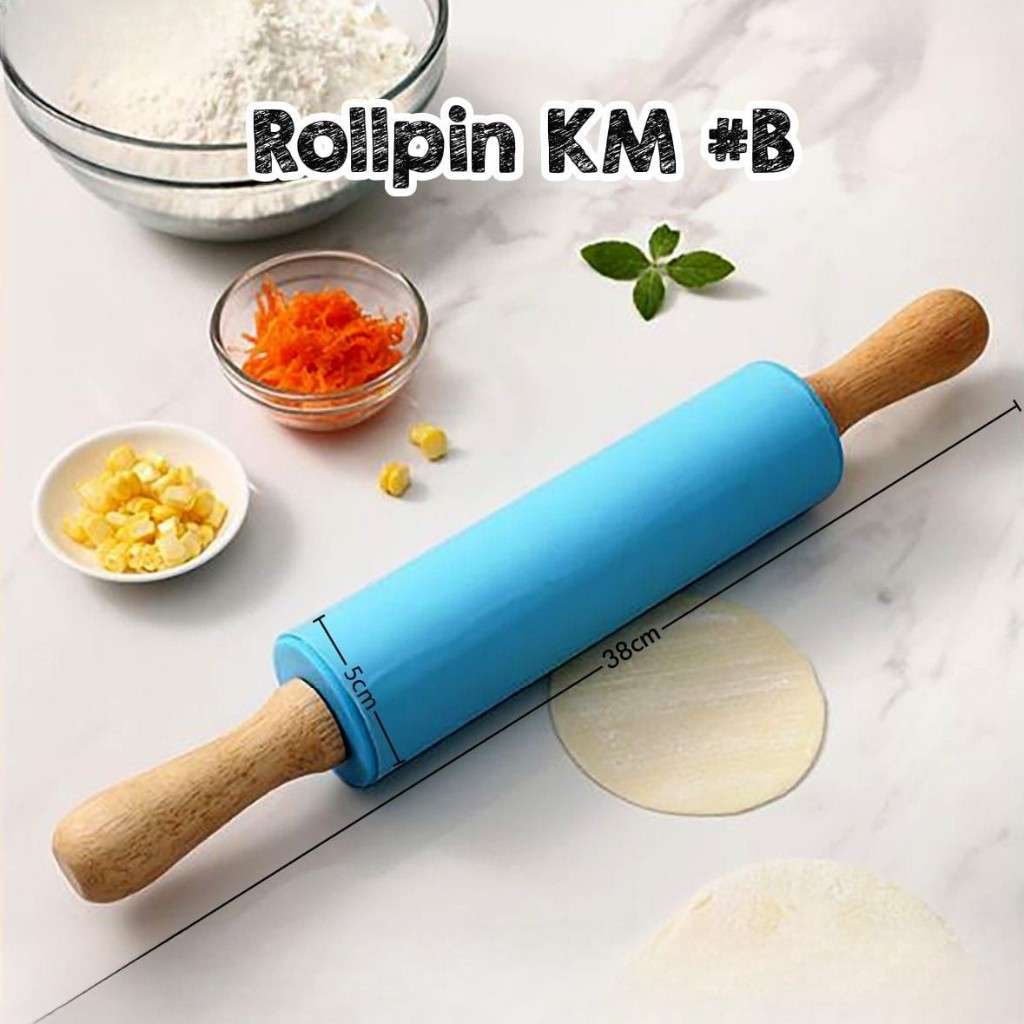 Jual Rollpin KM B | Rolling Pin | Roll Perata Adonan (1 Bal 6 Pcs ...