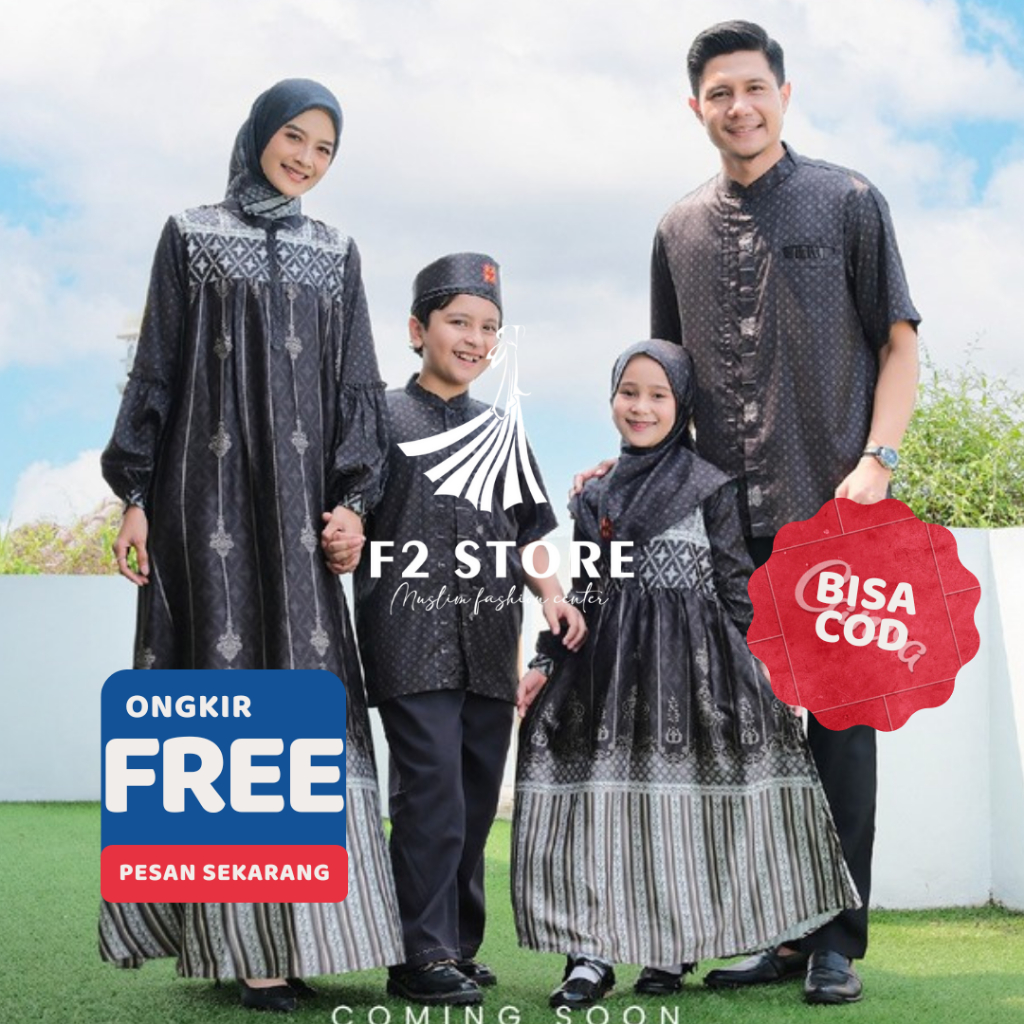 Jual BUSANA MUSLIM SARIMBIT COUPLE KEKE ORIGINAL - ARSHAKA SERIES BLACK ...