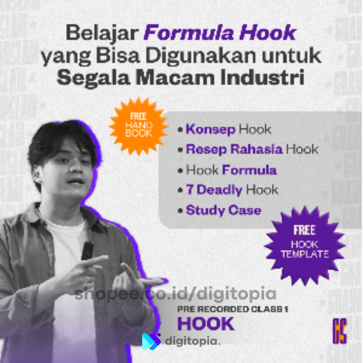 Jual (DAPAT 2 KELAS) Materi Hook & StoryLine: Transformasi Konten Menjadi Magnet Penjualan di ...