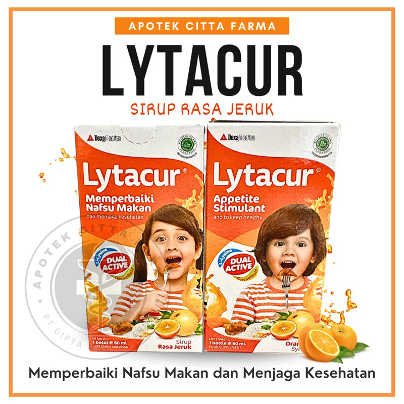 Jual Lytacur Sirup 60ml - Bantu Tingkatkan Nafsu Makan & Tumbuh Kembang ...
