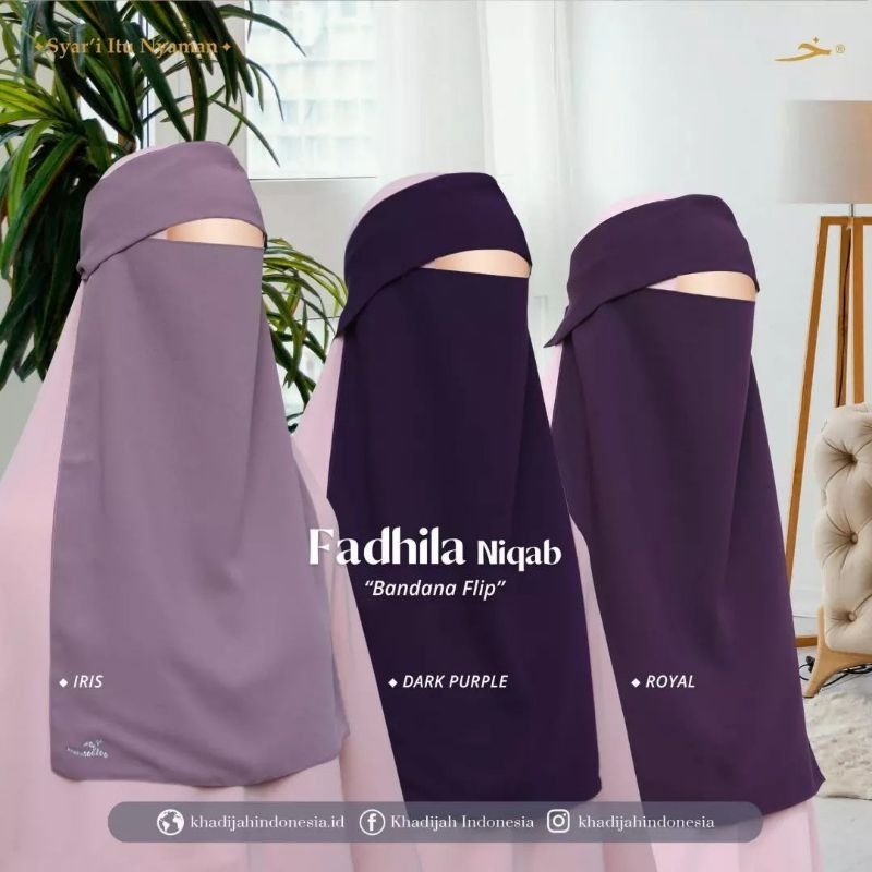 Jual Niqab Fadhila [DARKPURPLE] Khadijah Indonesia | Shopee Indonesia