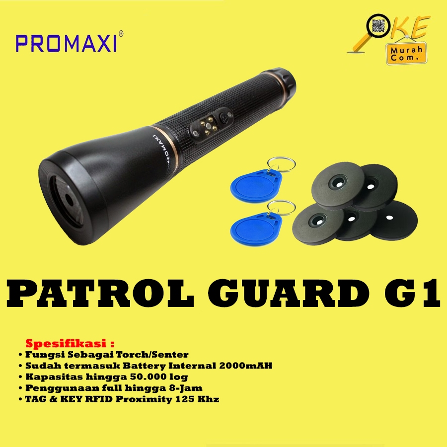Jual Promaxi Patrol Guard G1 / G2 RFID - Lampu Senter Absen Security ...