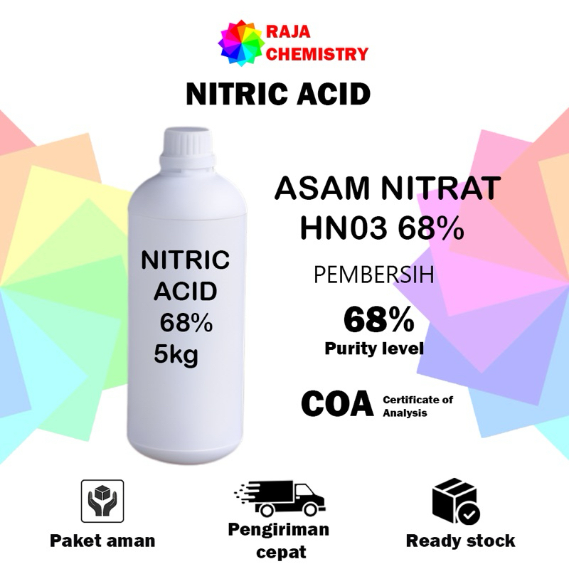 Jual Nitric Acid 5kg / Asam Nitrat / Belgia 68% / HNO3 / Nitric Murah | Shopee Indonesia