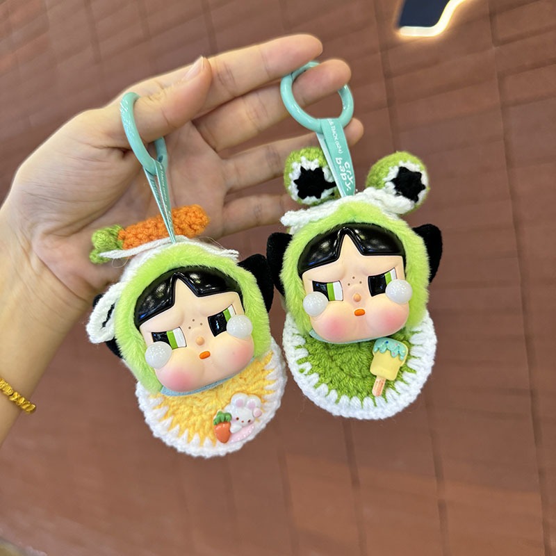 Jual POPO MART CRYBABY cute doll clothes Powerpuff Girls plush blind ...