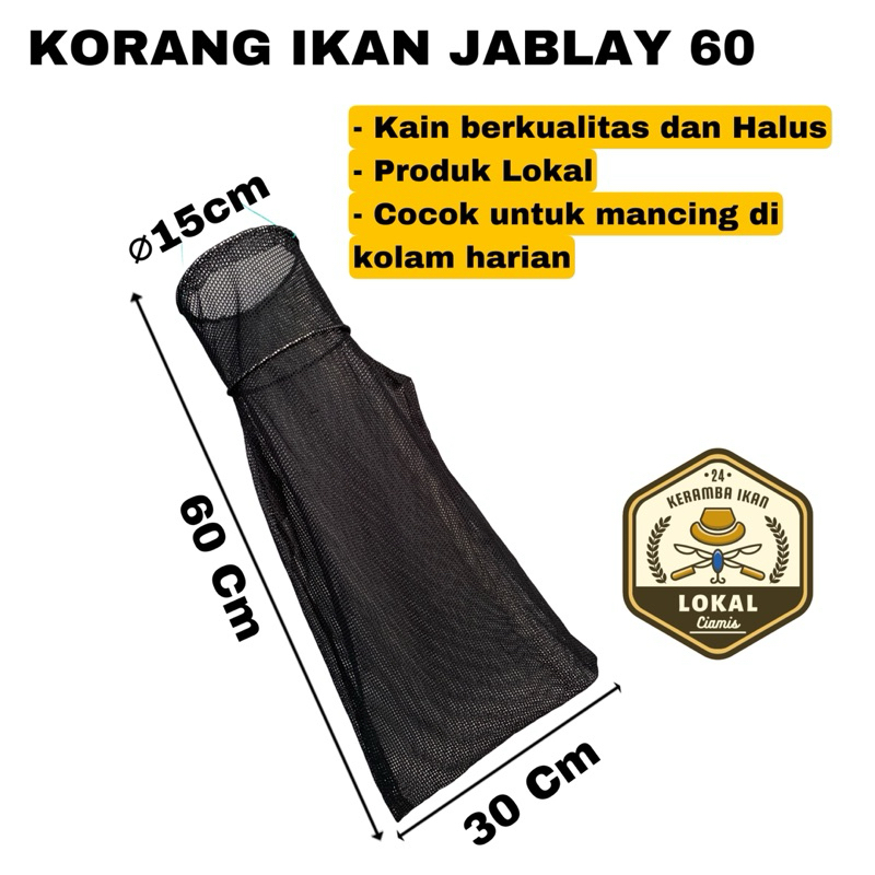 Jual KORANG IKAN JABLA 60CM | KOJA IKAN KAIN HALUS | KORANG PANCING ...