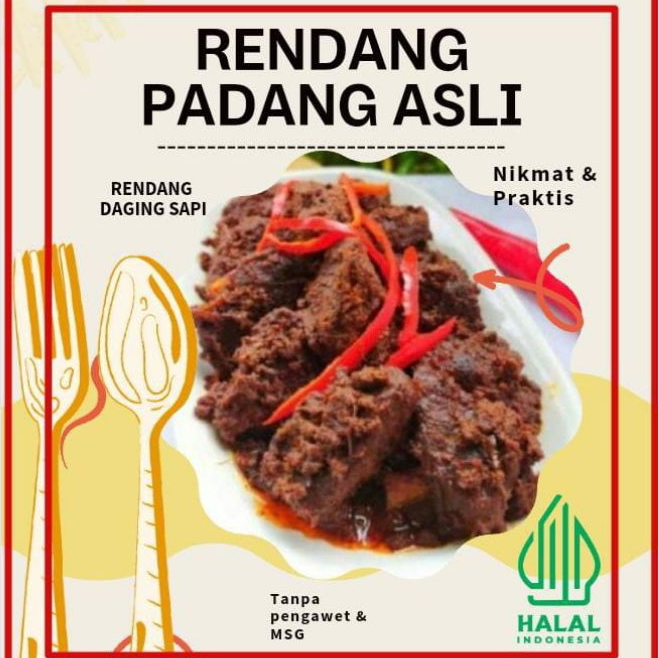 Jual Rendang Padang Asli Rendang Padang Daging Sapi Rendang Beku Rendang Enak Rendang Halal ...