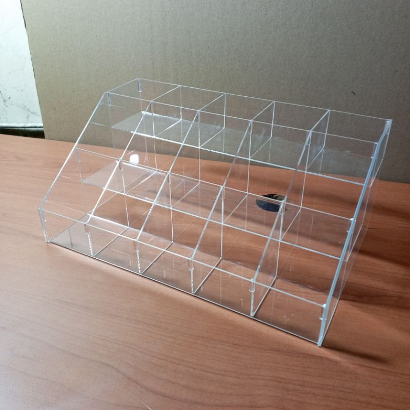 Jual Acrylic display 3susun/Rak akrilik serbaguna | Shopee Indonesia