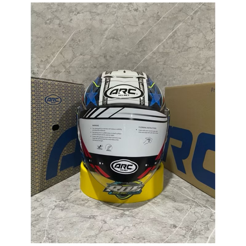 Jual HELM ARC RITZ AR4 BLUE ORIGINAL ARC | Shopee Indonesia