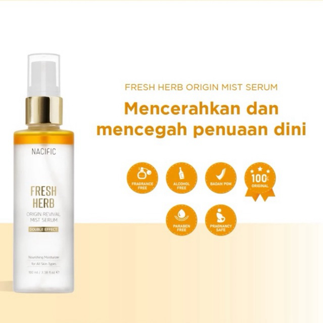 Jual NACIFIC Fresh Herb Origin Revival Mist Serum 100 ml | Shopee Indonesia