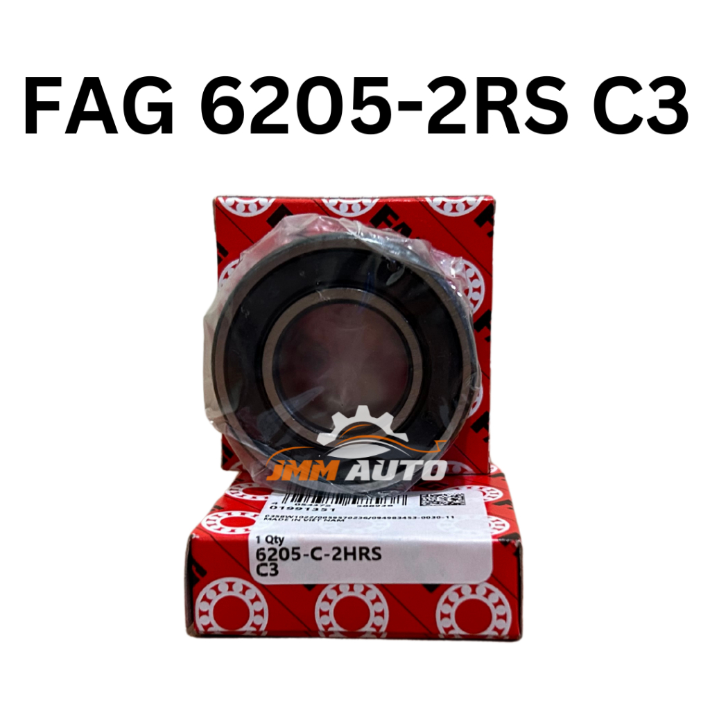 Jual Bearing FAG 6205-C-2HRS C3 Tutup Karet Laher Bearing 6205 2RS C3 ...