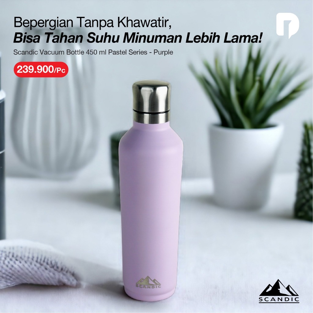 Jual Botol Minum Tahan Dingin Vakum Scandic 450 ml | Shopee Indonesia