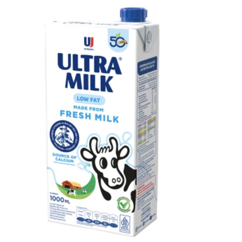 Jual Ultra milk low fat 1 liter | Shopee Indonesia
