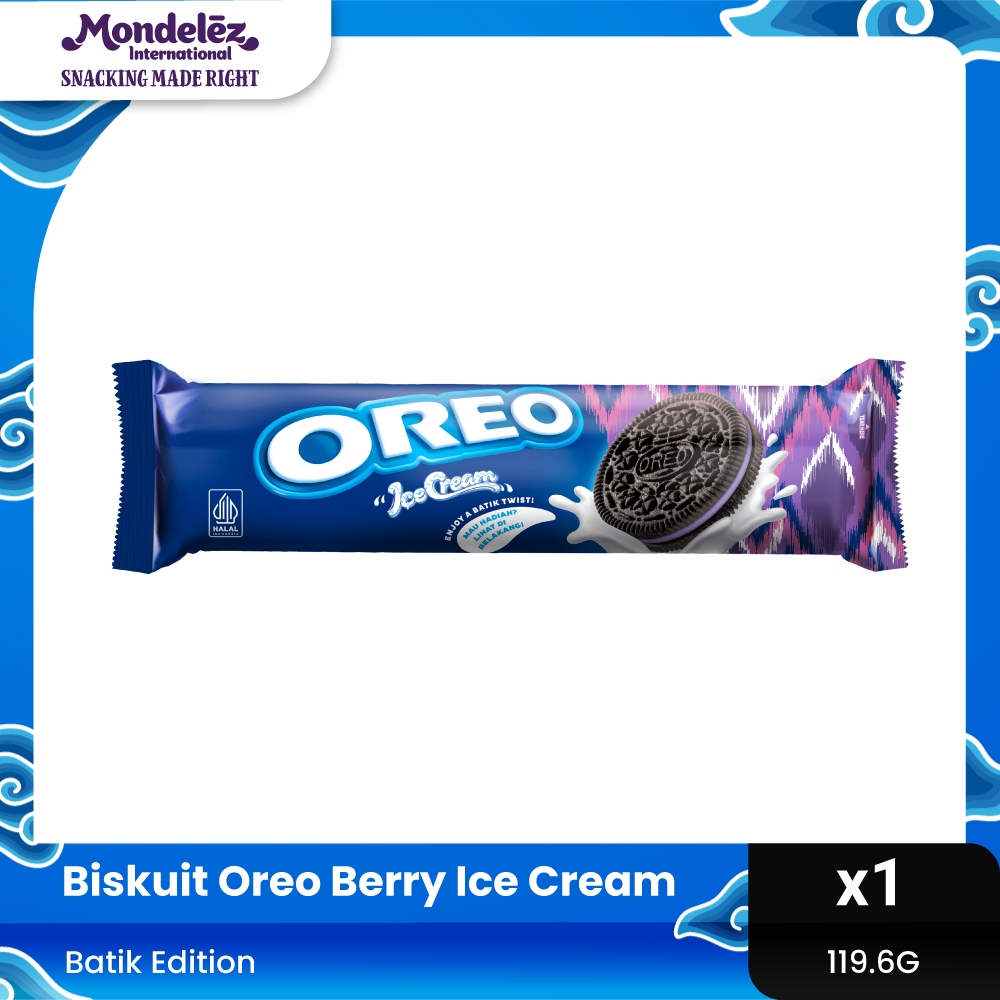 Jual OREO BERRY ICE CREAM 110.4G | Cookies Biskuit Cemilan Anak ...