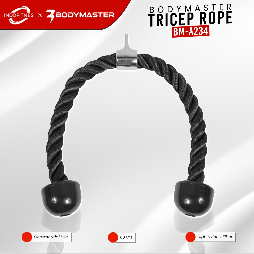 Jual BODYMASTER Tricep Rope Premium Tali Latihan Otot Trisep Triceps ...