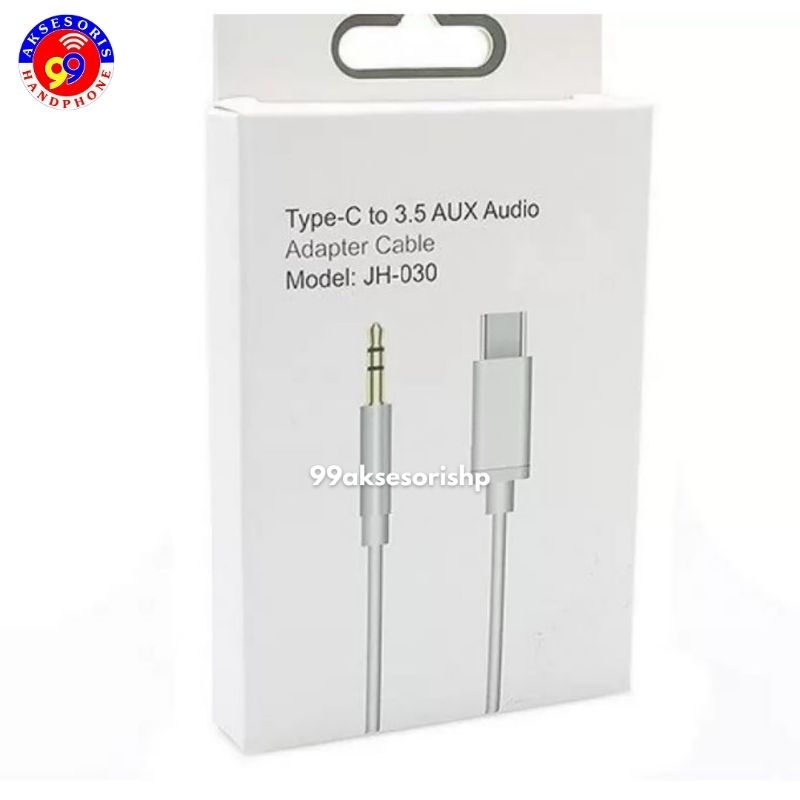 Jual KABEL AUX AUDIO JACK KE TIPE C 3.5mm | Shopee Indonesia